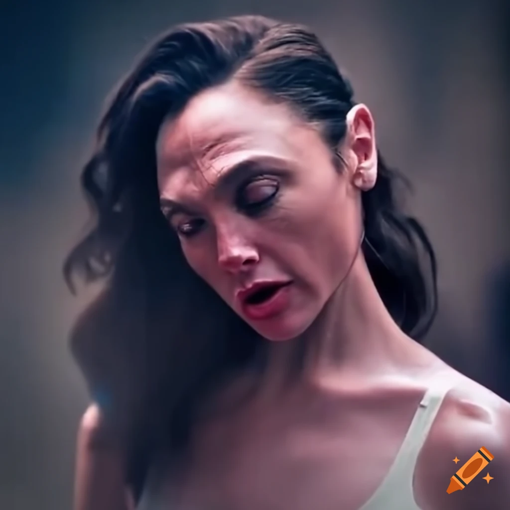 Martial fighter woman with bruised and stunned expressions on Craiyon