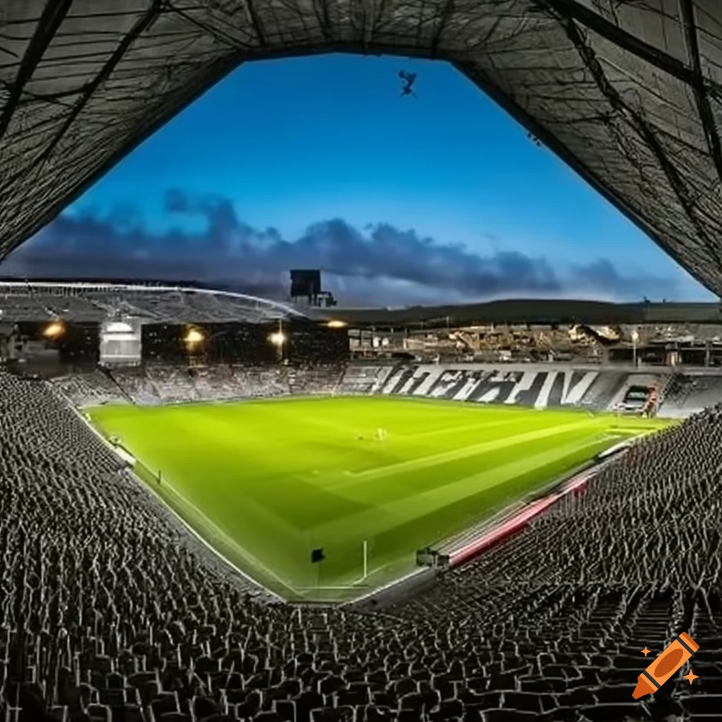 New 15,000 seater football stadium for sv wacker burghausen on Craiyon