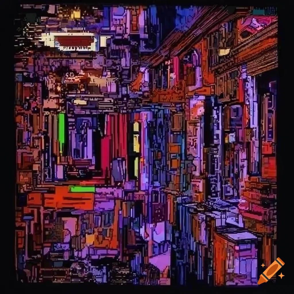 Eye-catching pixel art masterpiece on digital display on Craiyon