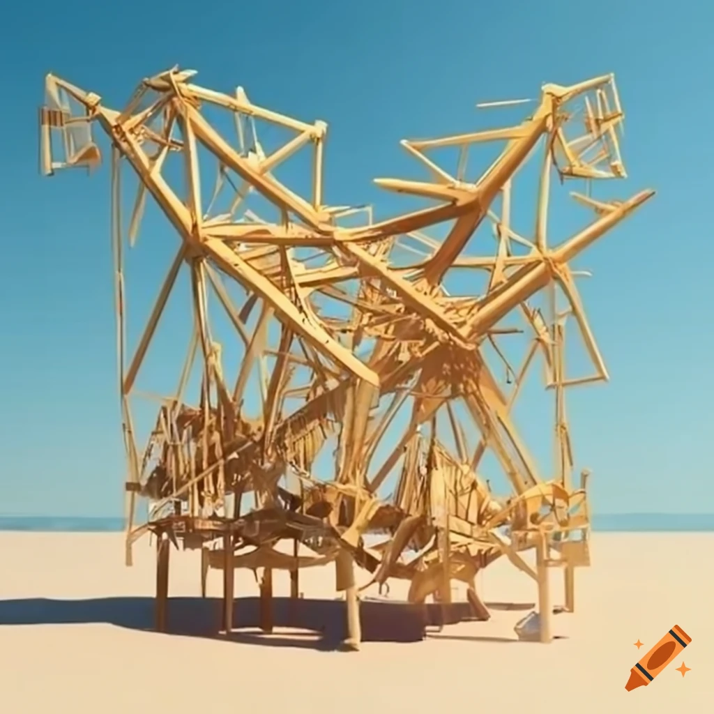 Theo jansen strandbeest on Craiyon