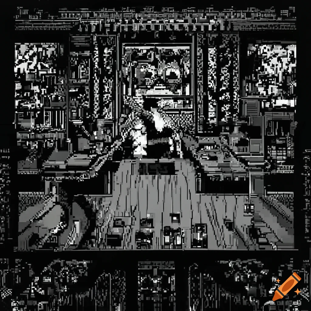 Eye-catching pixel art masterpiece on digital display on Craiyon