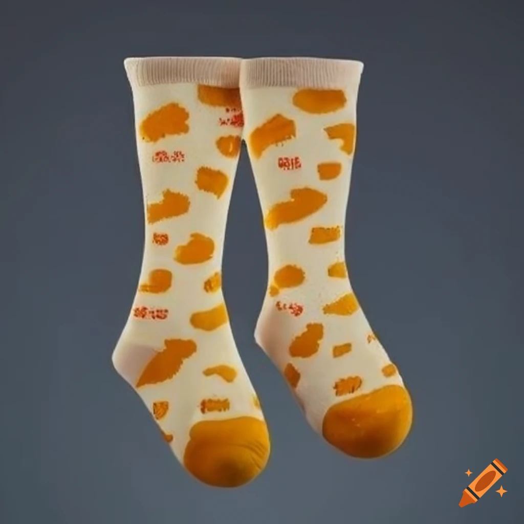 Swiss cheese socks on Craiyon