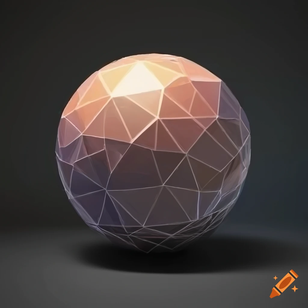 Value study of a geodesic sphere on Craiyon