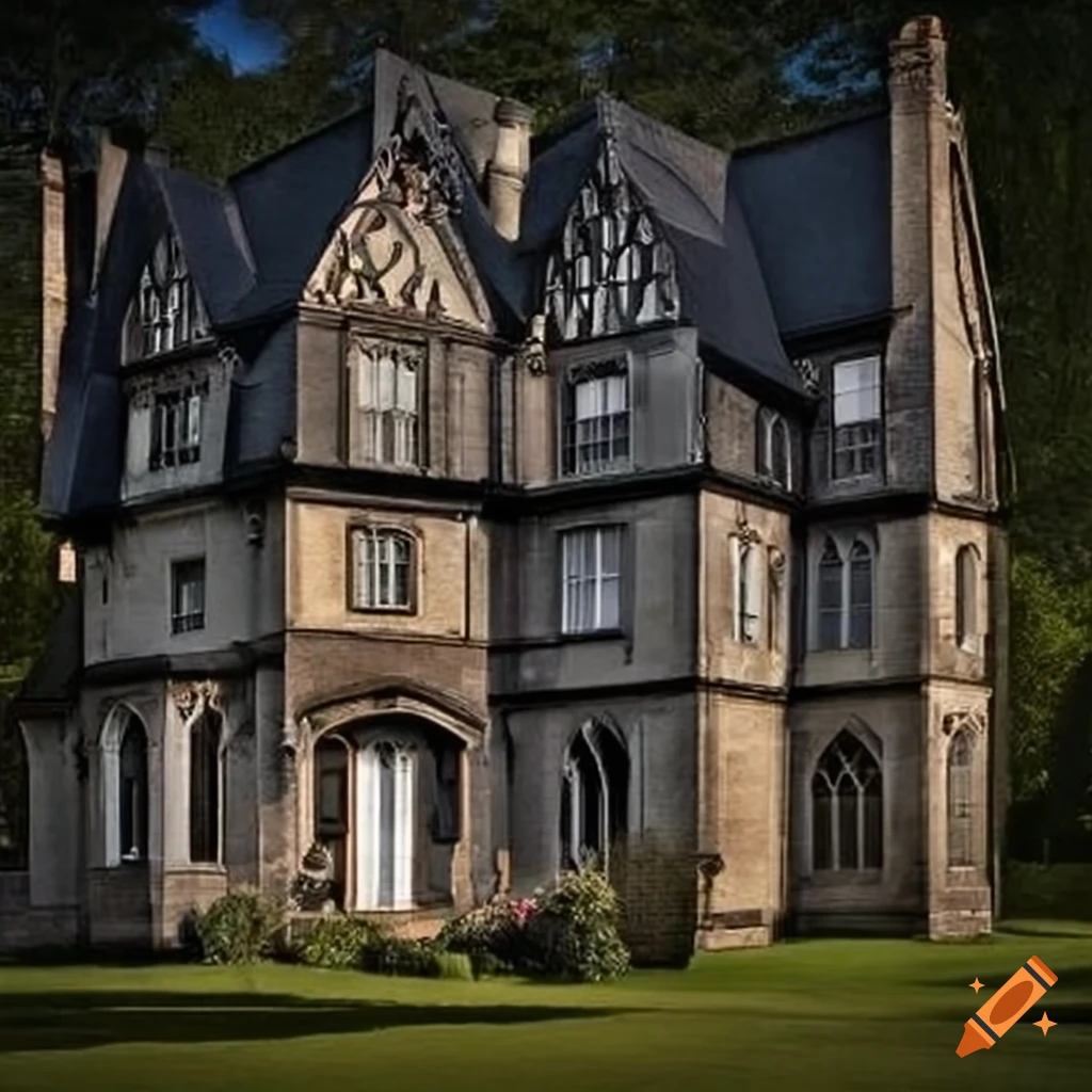 Gothic style house on Craiyon