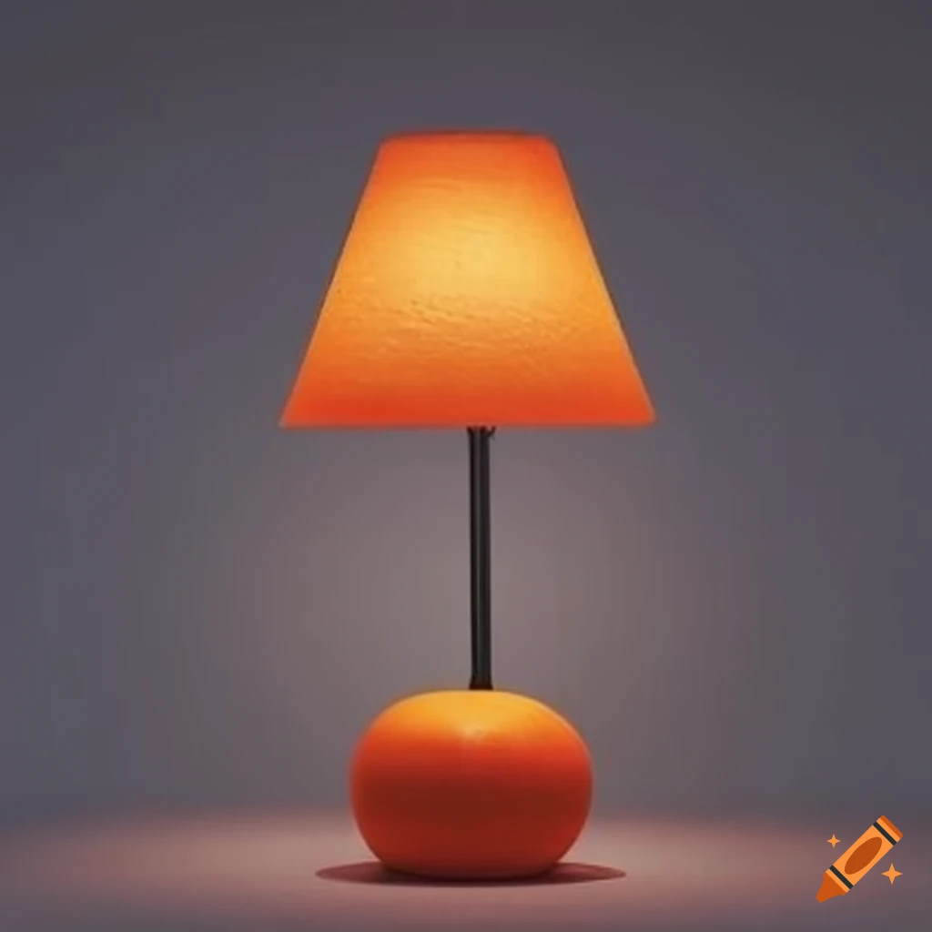 Orange lamp on Craiyon