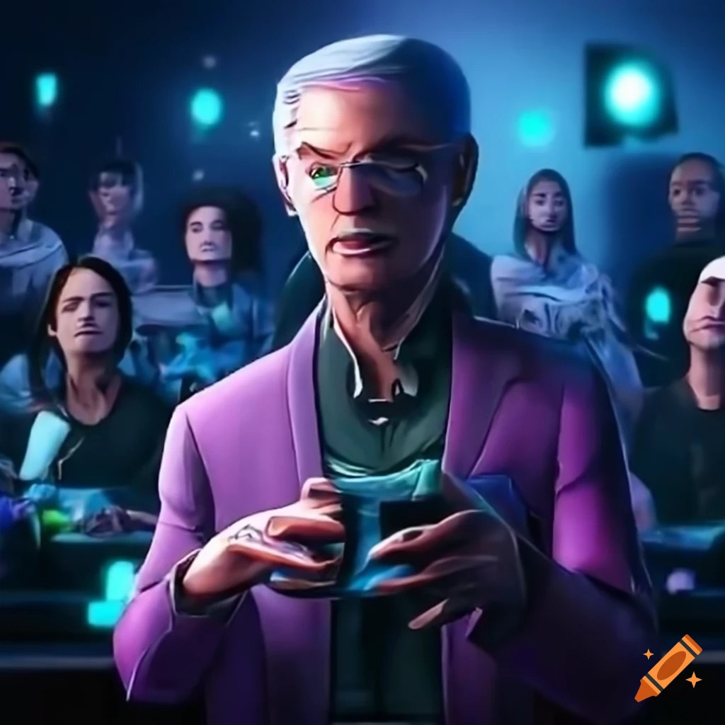 Wizards of the coast ceo with passionate gamers on Craiyon