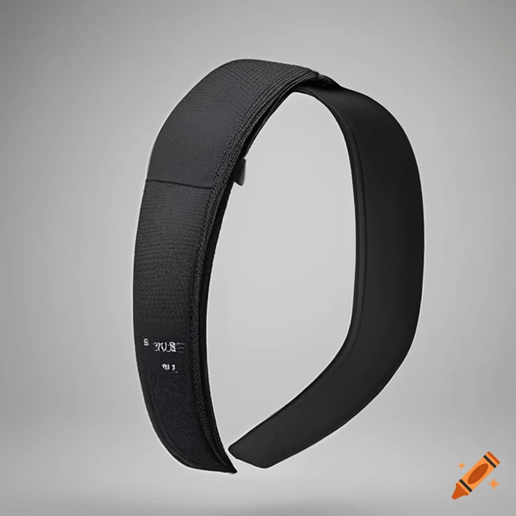 Sleek and stylish 3d printed headband with advanced sensors on Craiyon