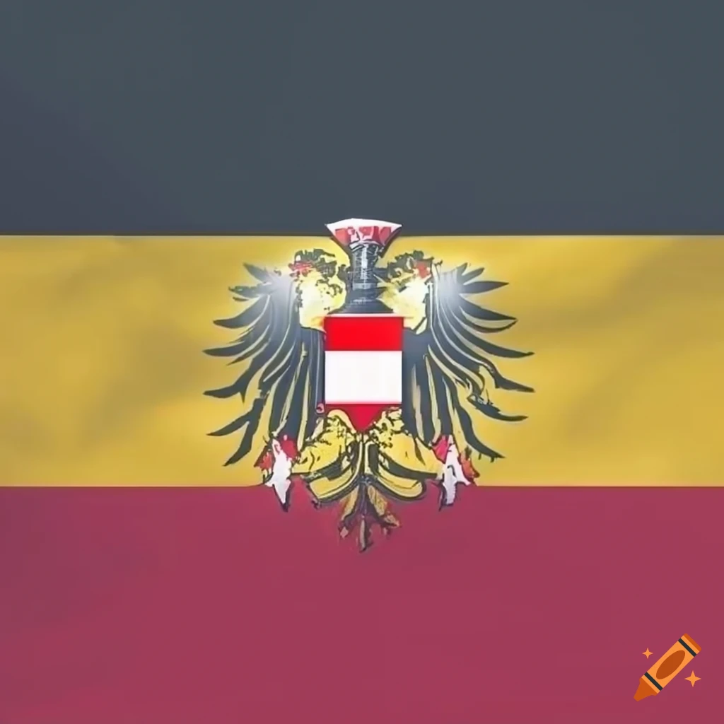 Flag of the united state of germany and austria with new colors on Craiyon