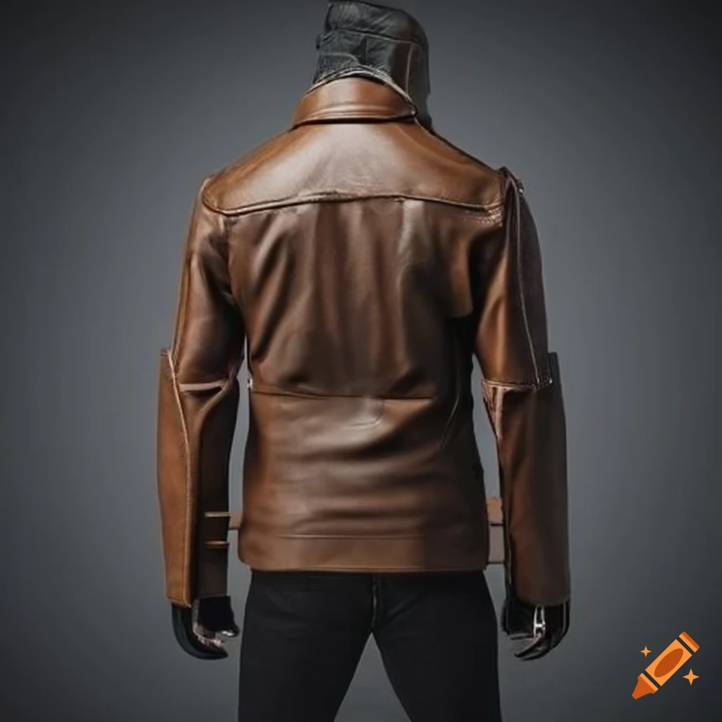 Kevlar leather jacket on Craiyon