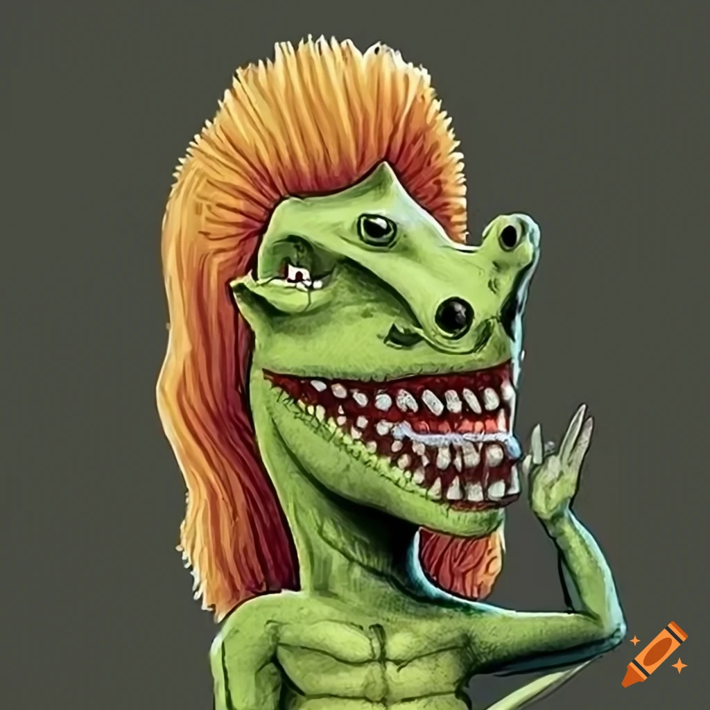 Cartoon lizards resembling beavis and butthead on Craiyon