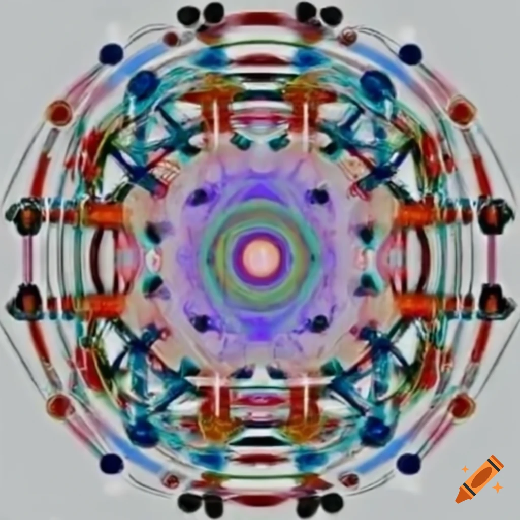 Abstract representation of quantum concept on Craiyon