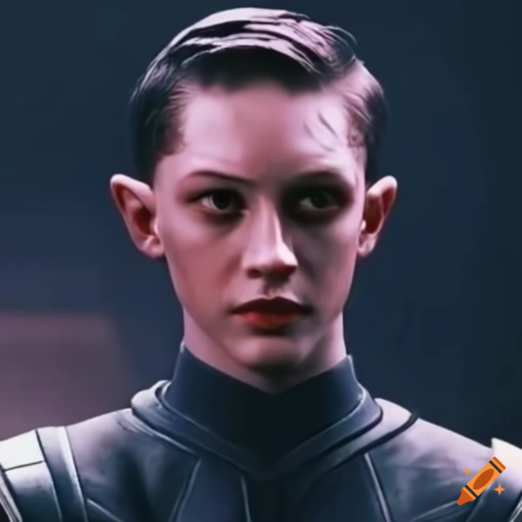 Young Tom Hardy as Romulan Praetor Shinzon in Starfleet uniform with ...