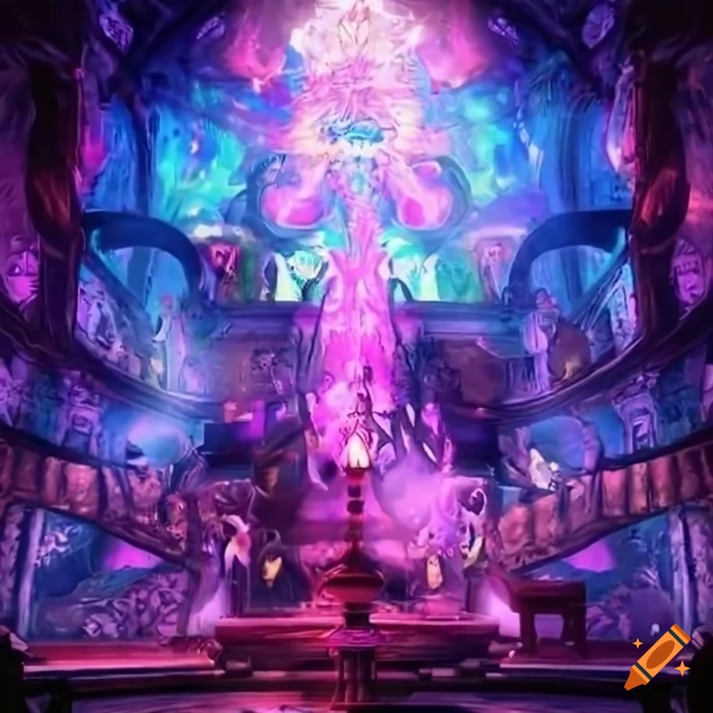 The House of Sirens in Final Fantasy XIV, a vibrant nightclub with ...