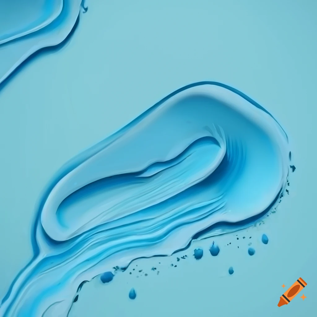 Light blue paint mark on white background on Craiyon