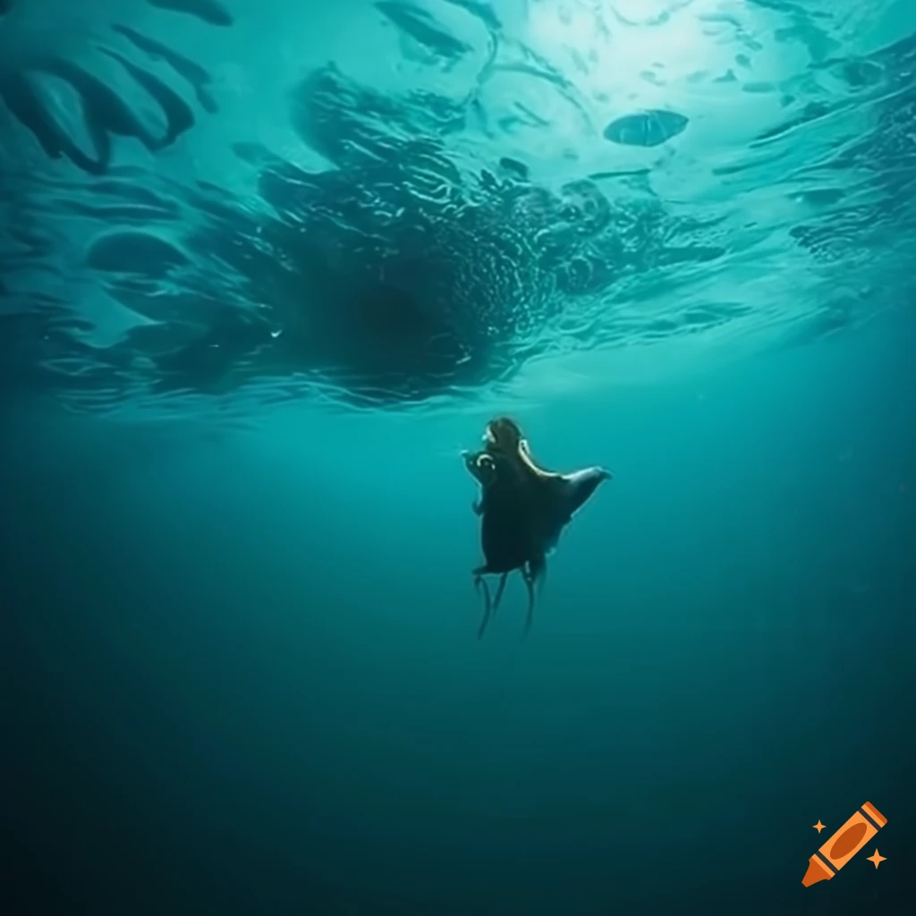 Underwater scene on Craiyon