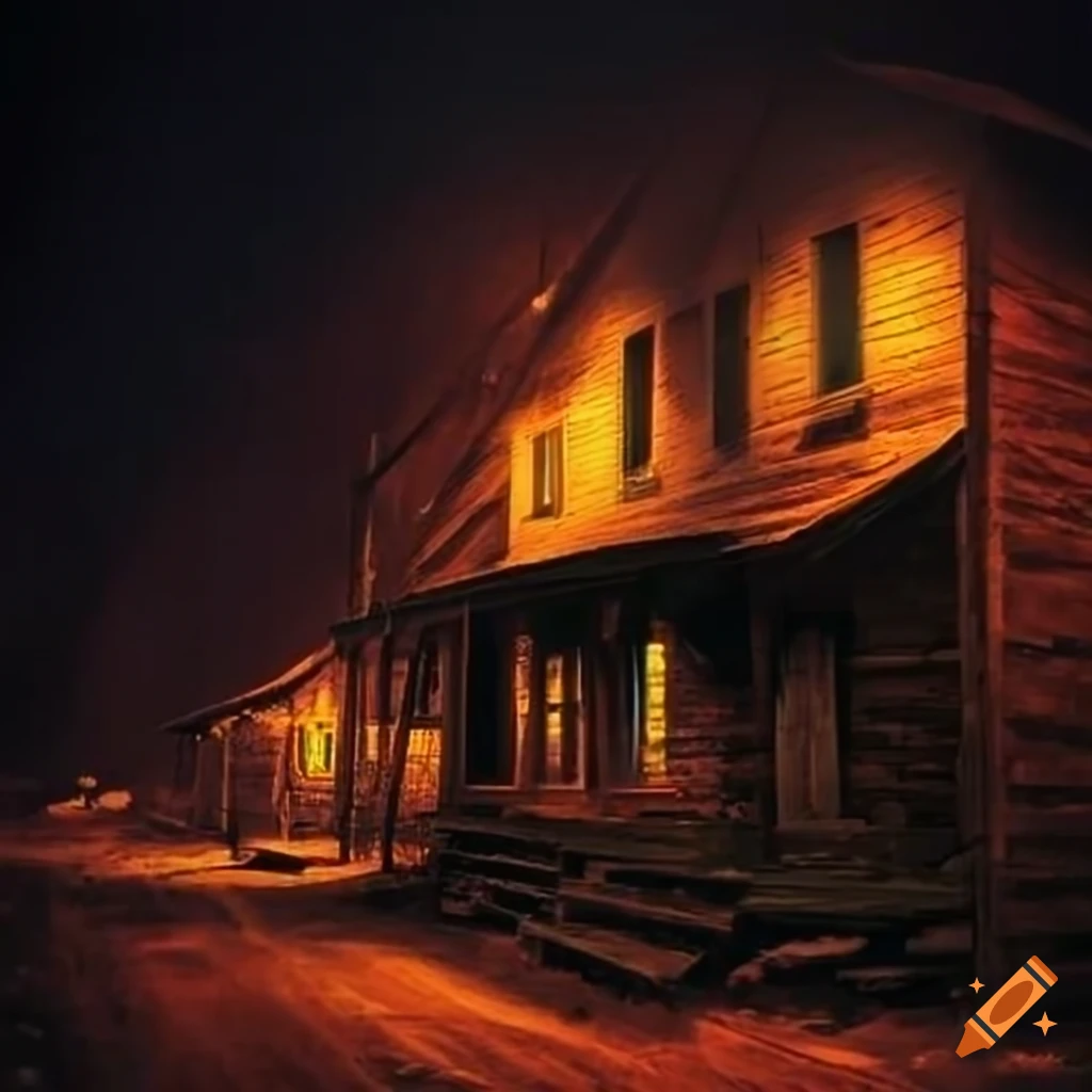 West virginia holler at night on Craiyon