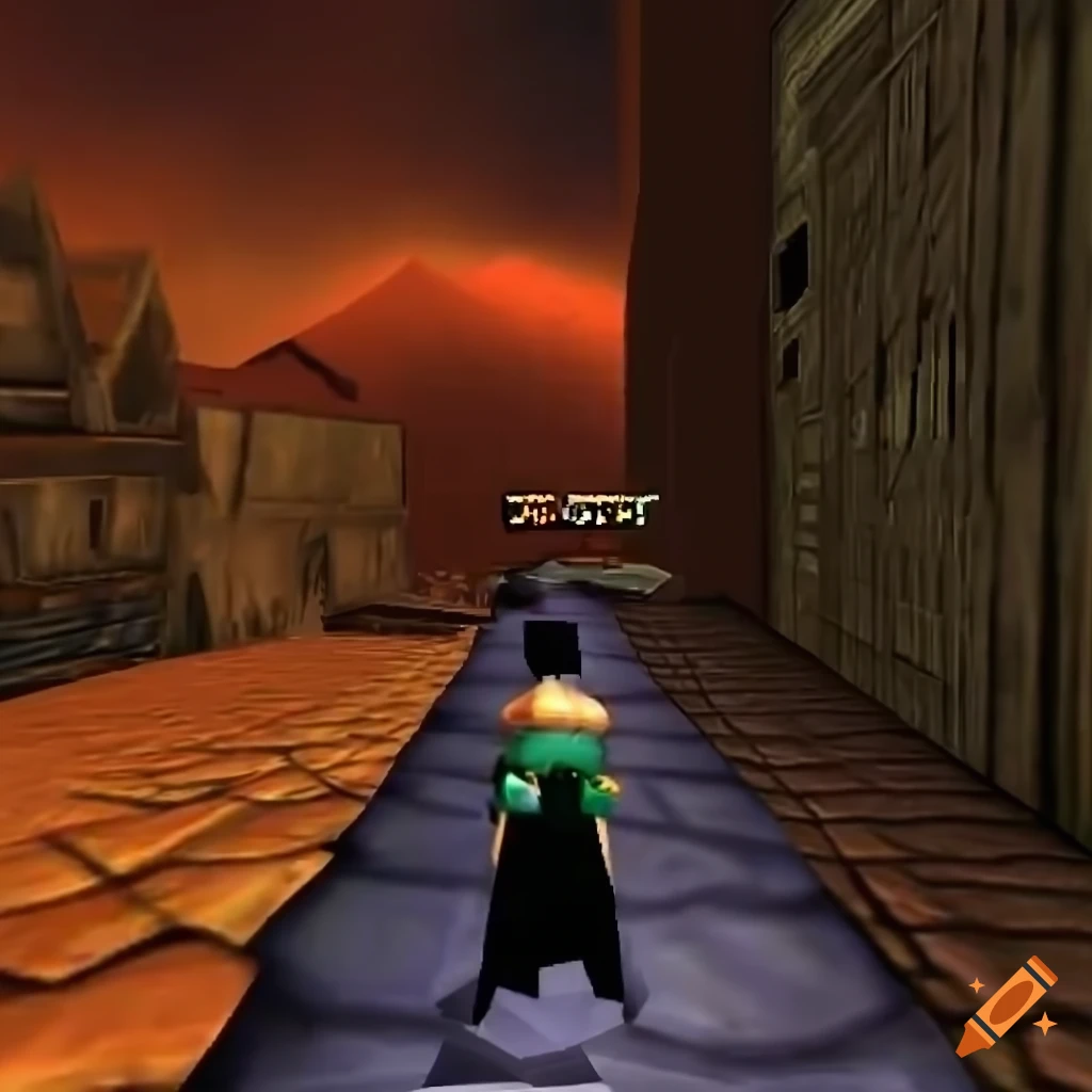 Vintage 2000s video game screenshot on Craiyon