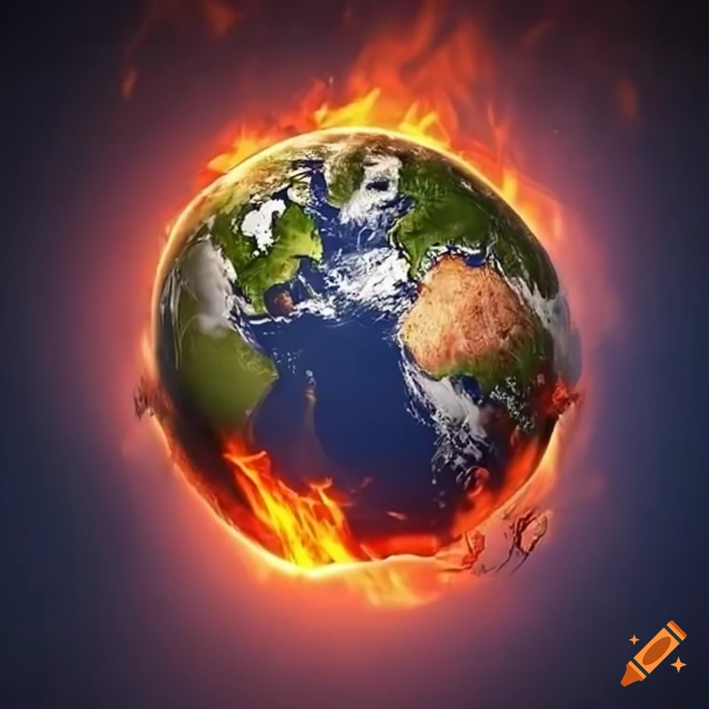 Burning earth on Craiyon