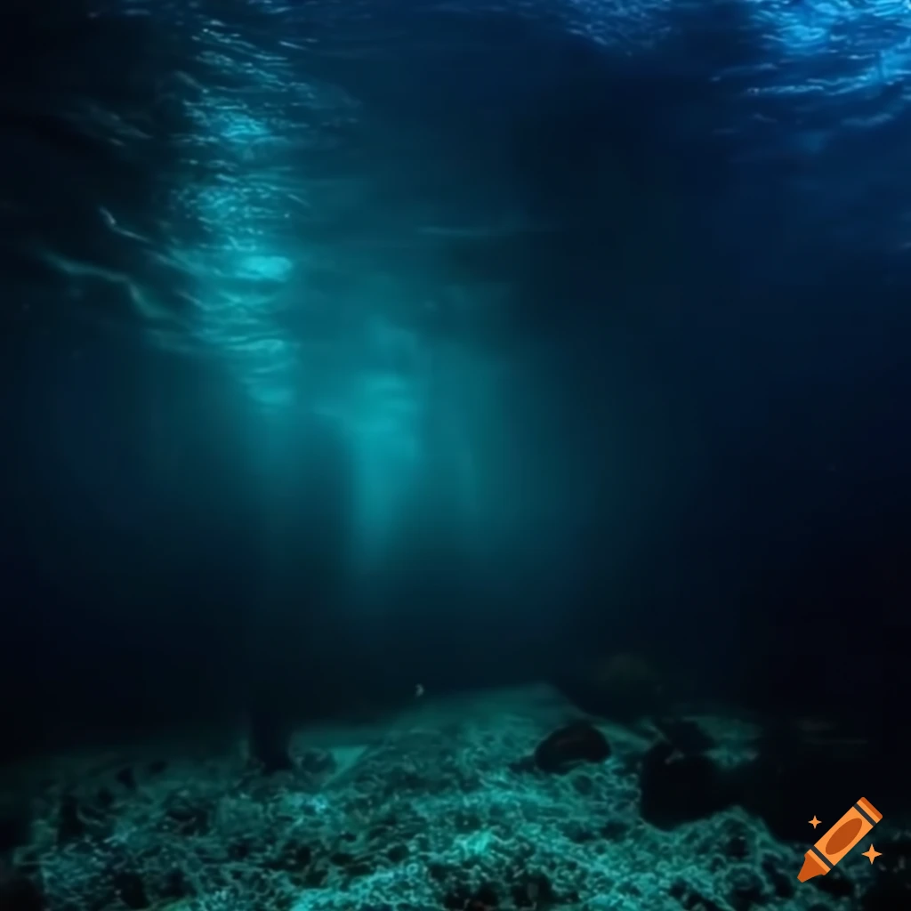 Underwater scene on Craiyon