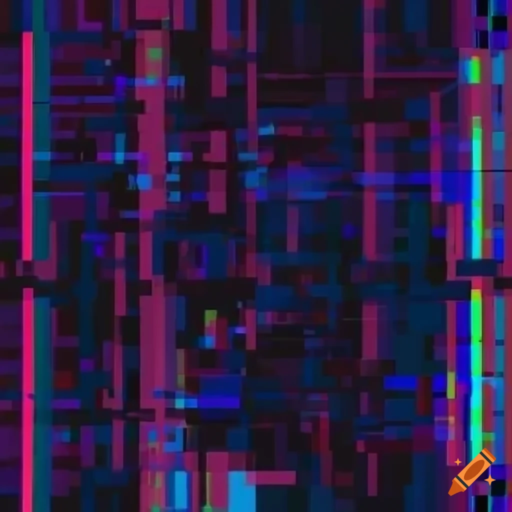 Glitched 1990s webcore background on Craiyon