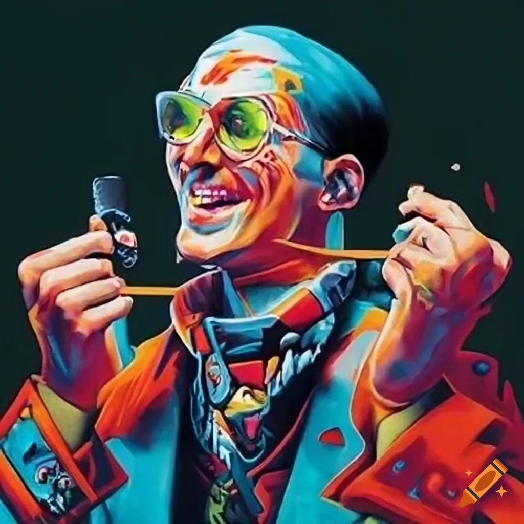 Steezy high octane poster, lsd 'cuckoo clock' style, graphic novel, by ...