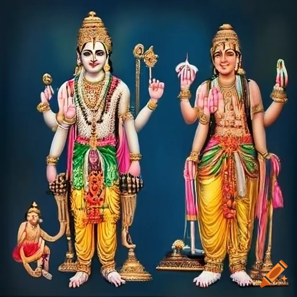 Brahma, vishnu, or shiva standing individually on Craiyon