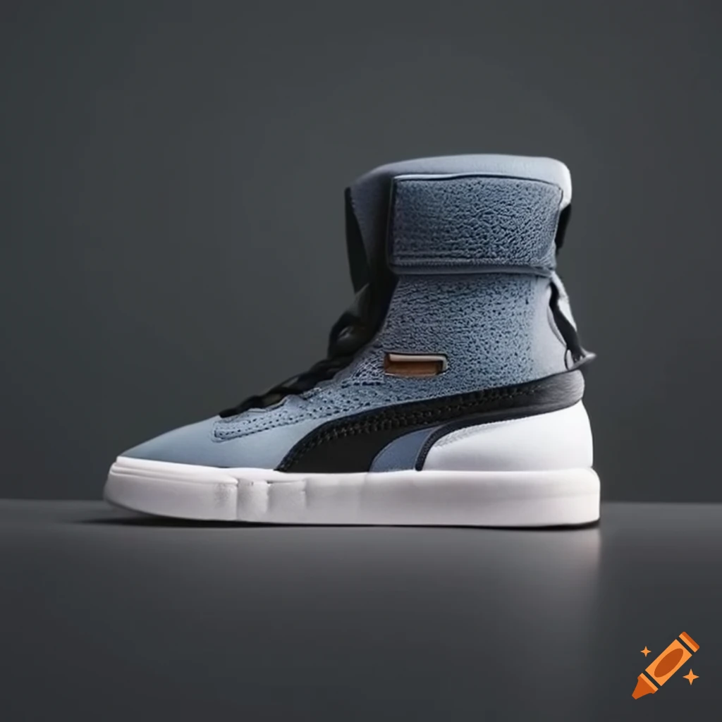 Puma mid model minimalist design on Craiyon