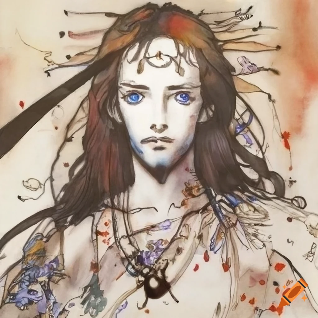 Intricate character design of Jesus in Final Fantasy concept art by ...
