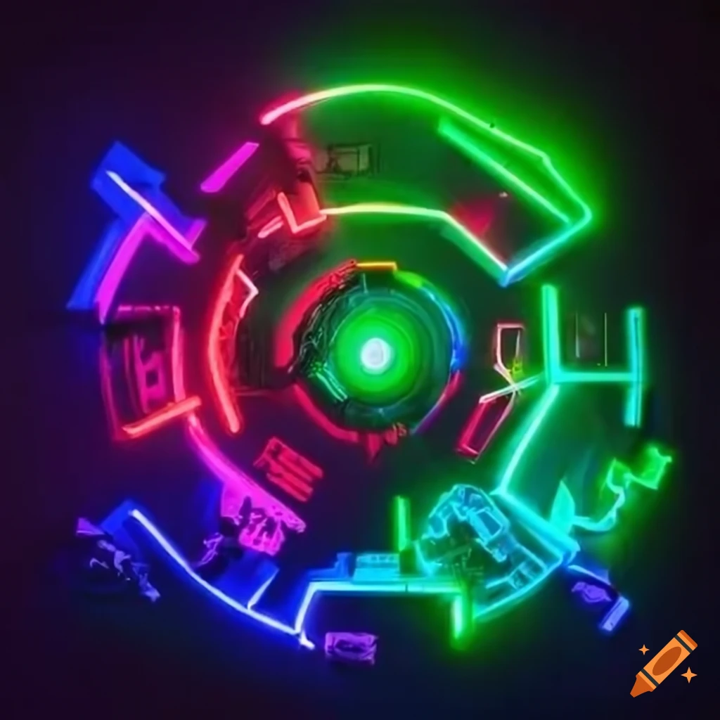 Akira-inspired streetwear design with neon colors and futuristic ...