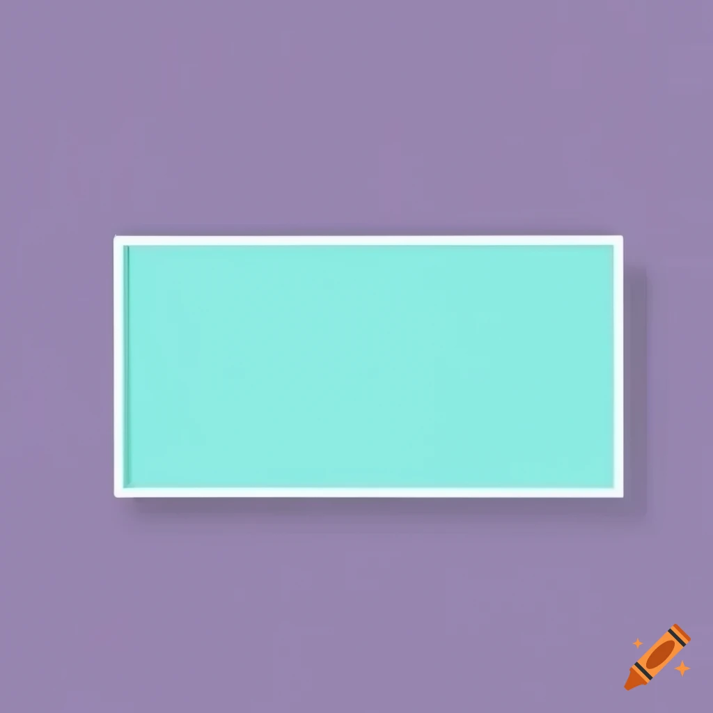 Minimalistic white wallpaper with a pastel rectangle on Craiyon