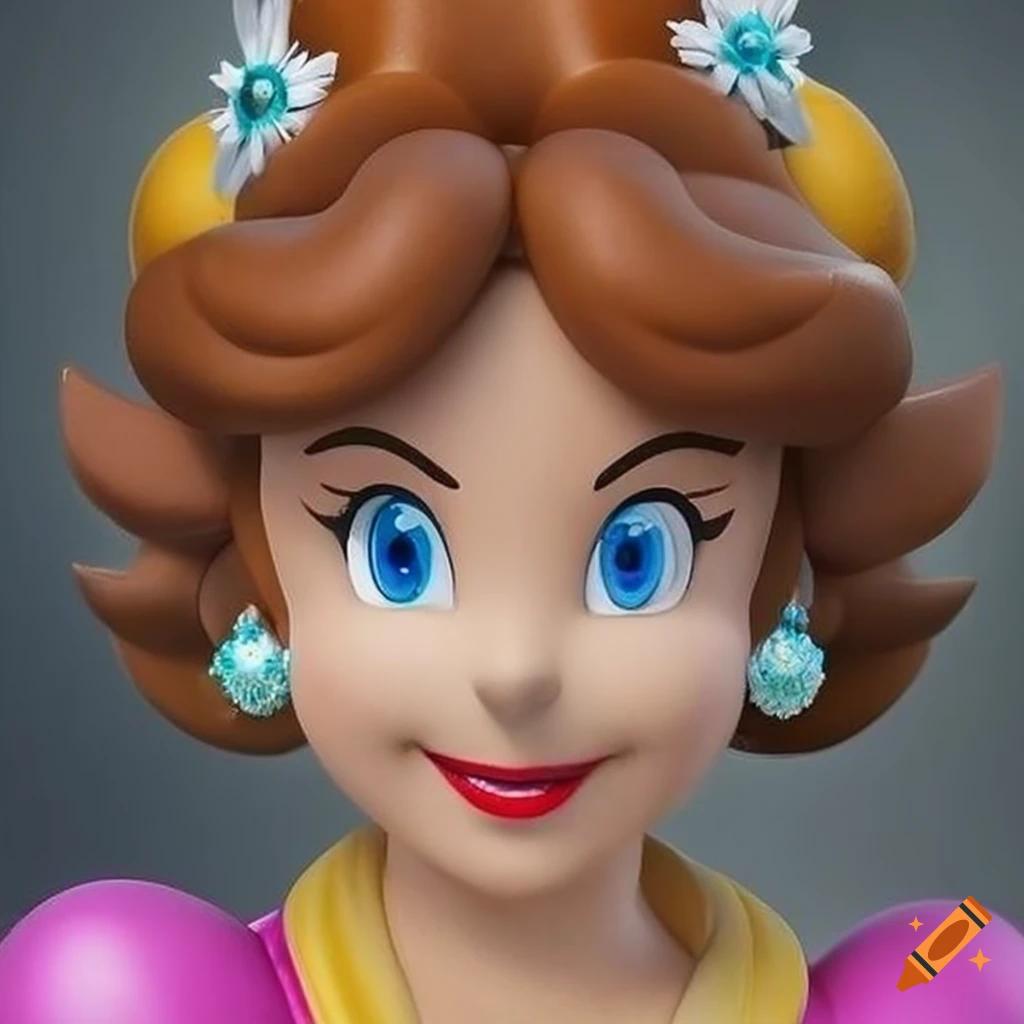 Portrait of princess daisy in high-resolution 4k quality on Craiyon