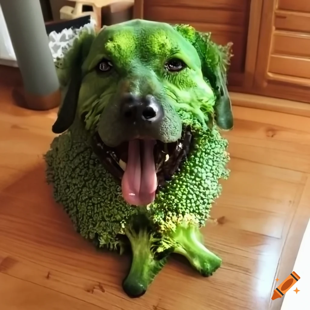Dog that looks like broccoli on Craiyon