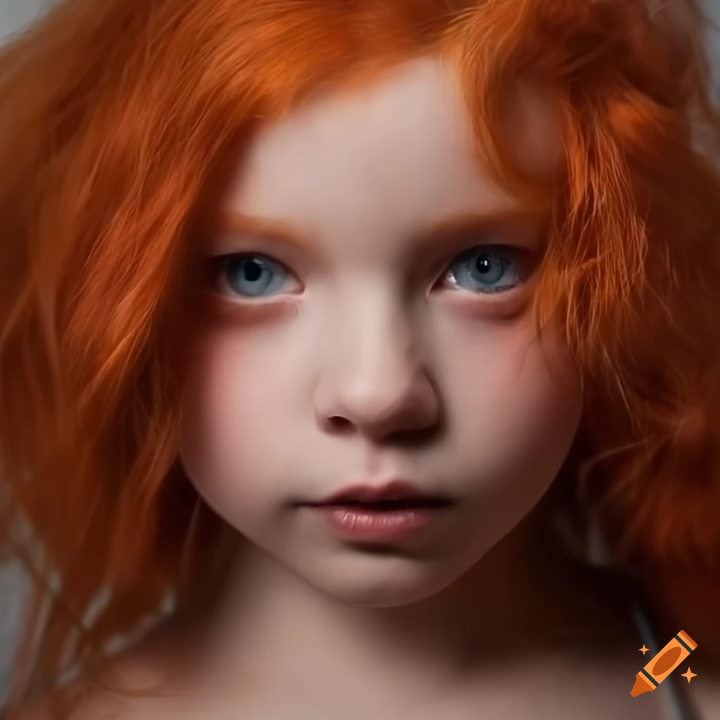 Cute redhead girl inspired by lovecraft on Craiyon