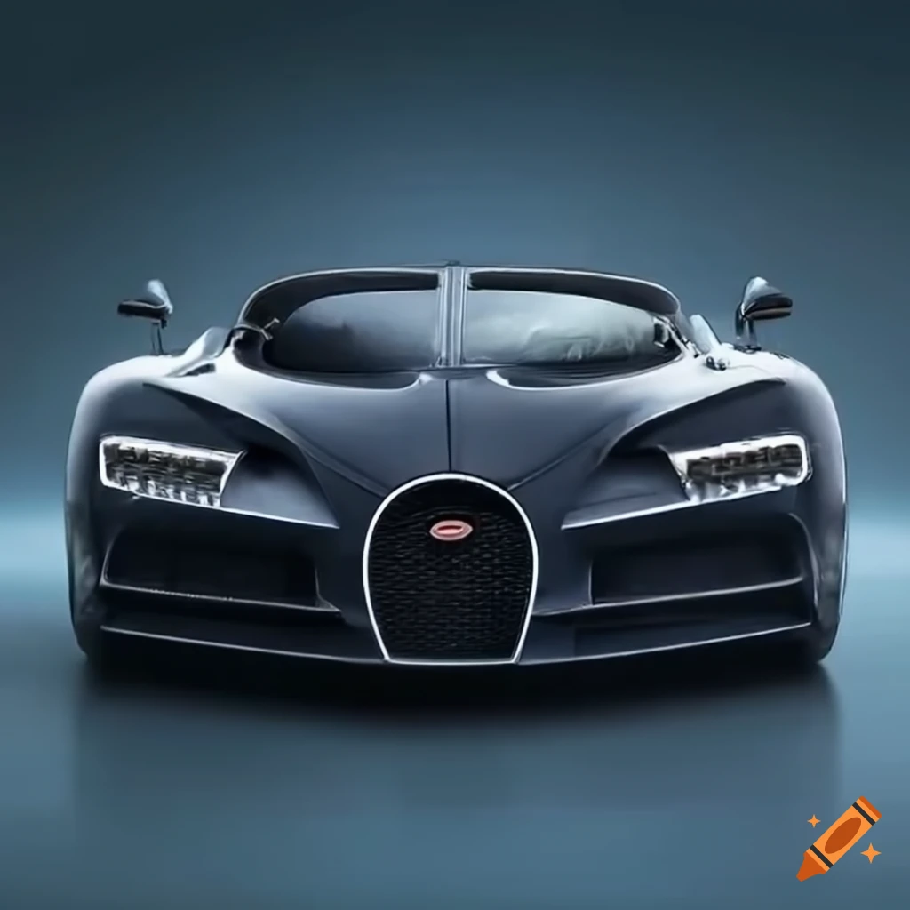 Bugatti with turbine in front bumper on Craiyon