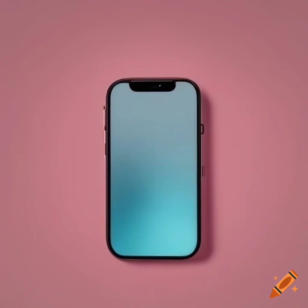 Sleek pink iphone on a minimalistic desk setup on Craiyon