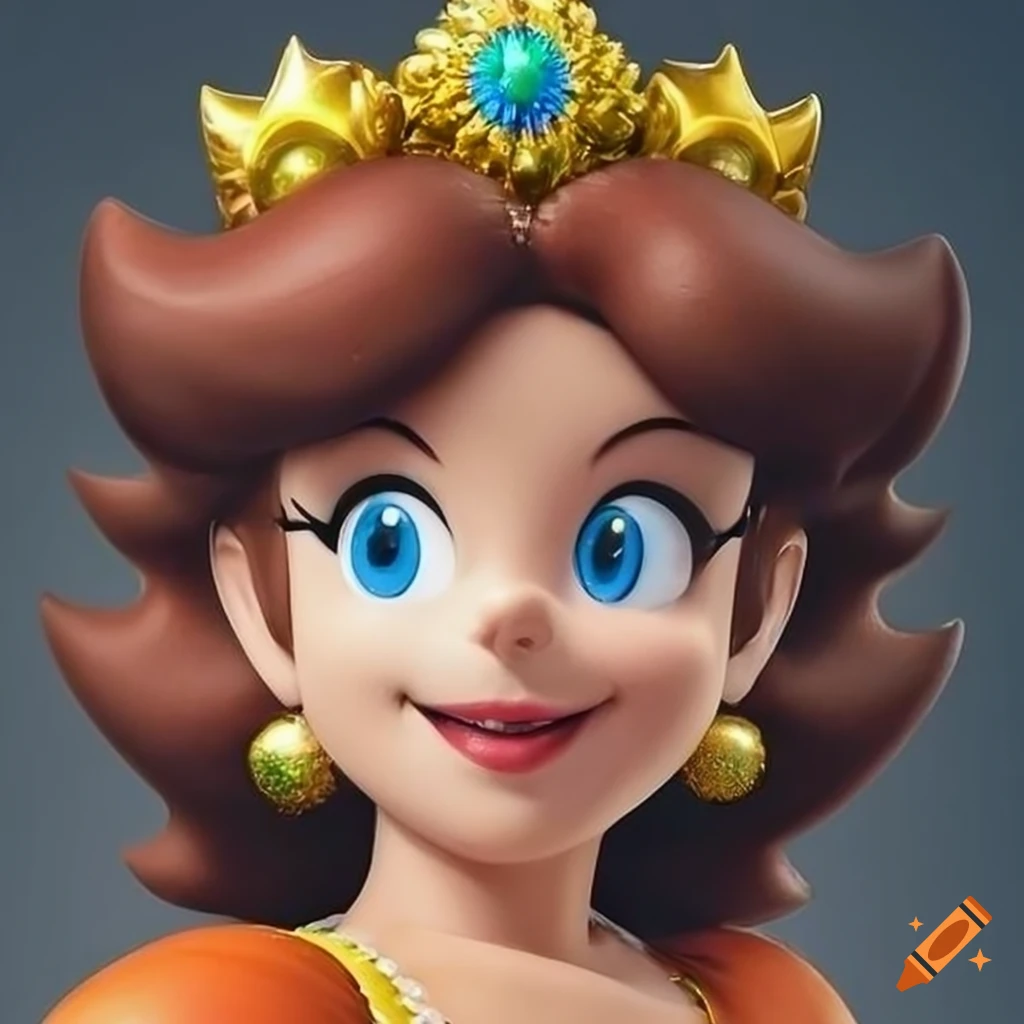 Portrait of princess daisy on Craiyon