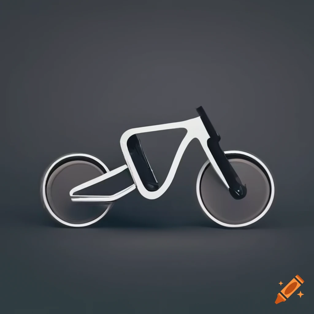 Minimalistic and smooth electric bike logo design on Craiyon