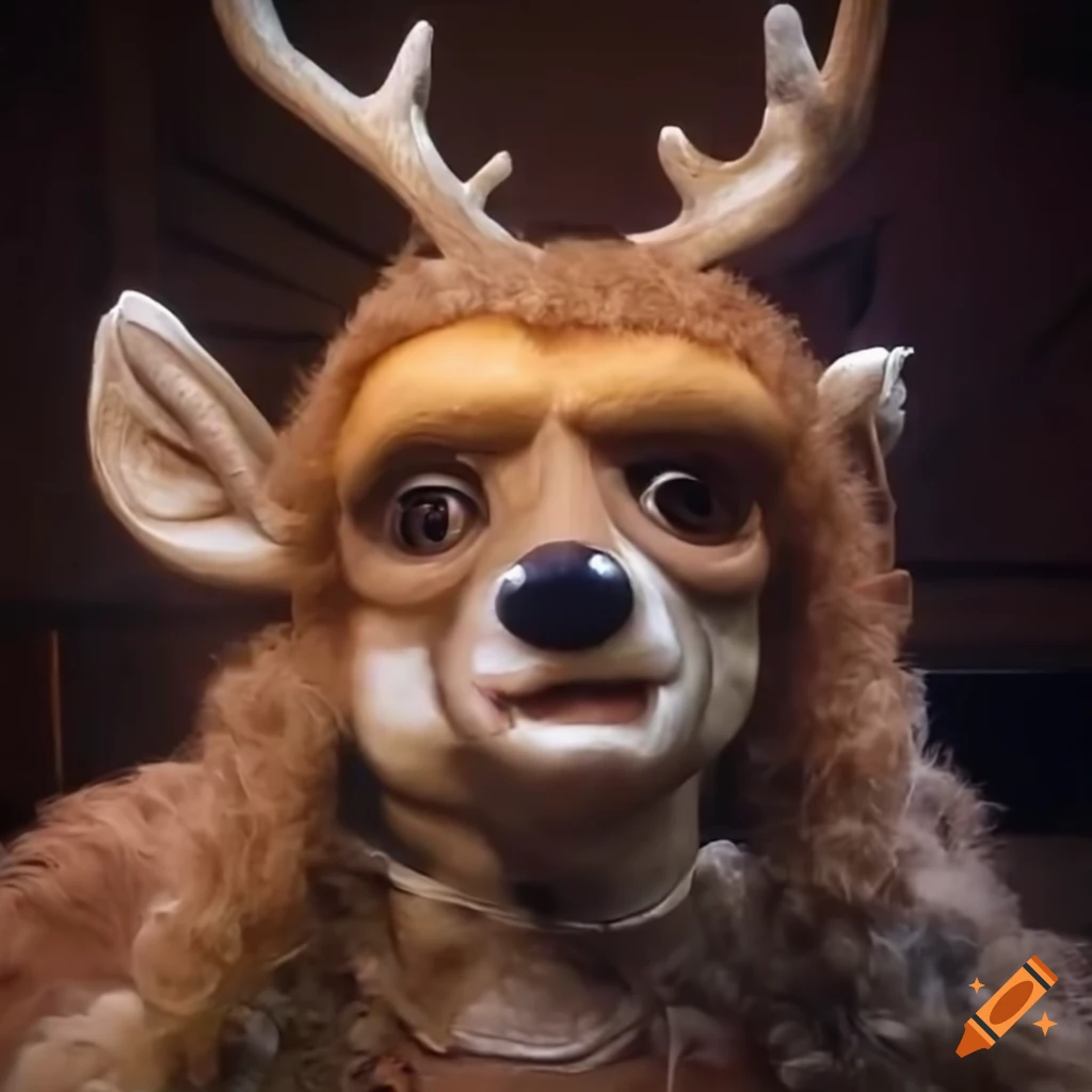 Deer animatronic based on rock-afire explosion on Craiyon