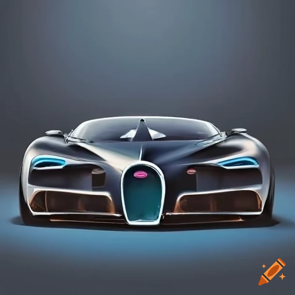 Bugatti with turbine in front bumper on Craiyon