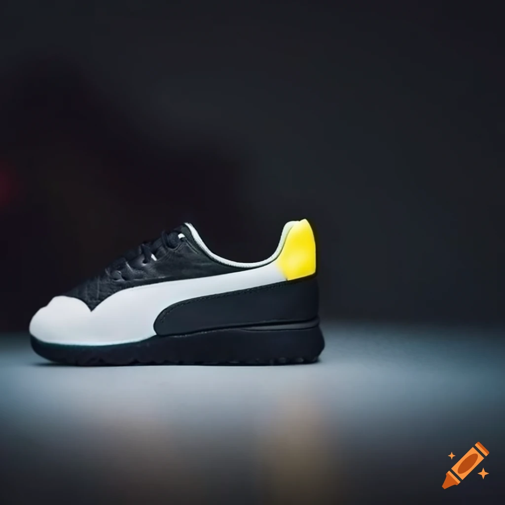 Minimalist design of puma shoes on Craiyon