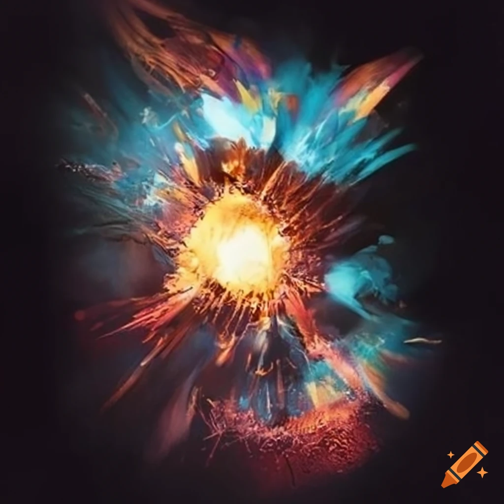 Dixit playing cards explosion on Craiyon