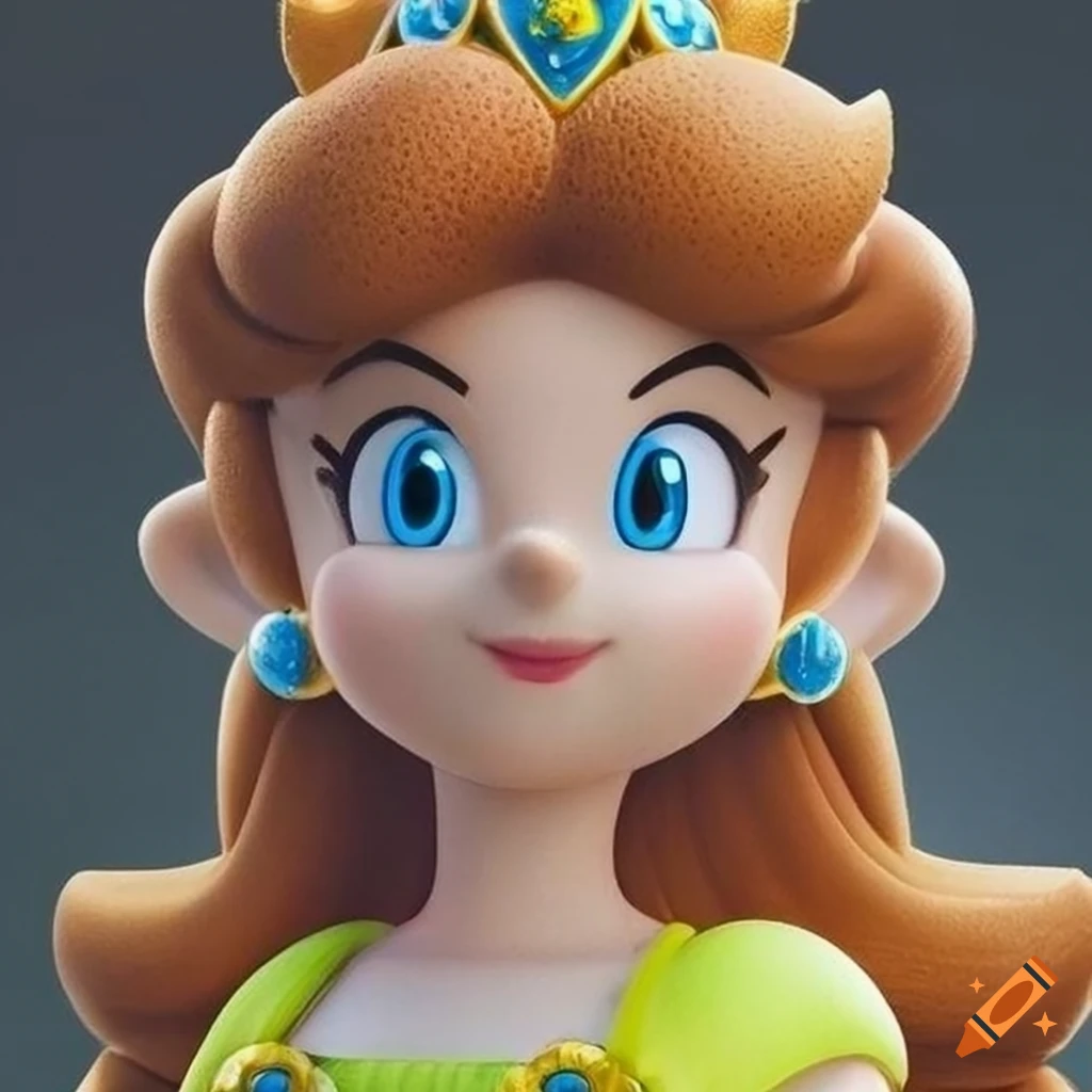 Portrait of princess daisy in high-resolution 4k detail on Craiyon