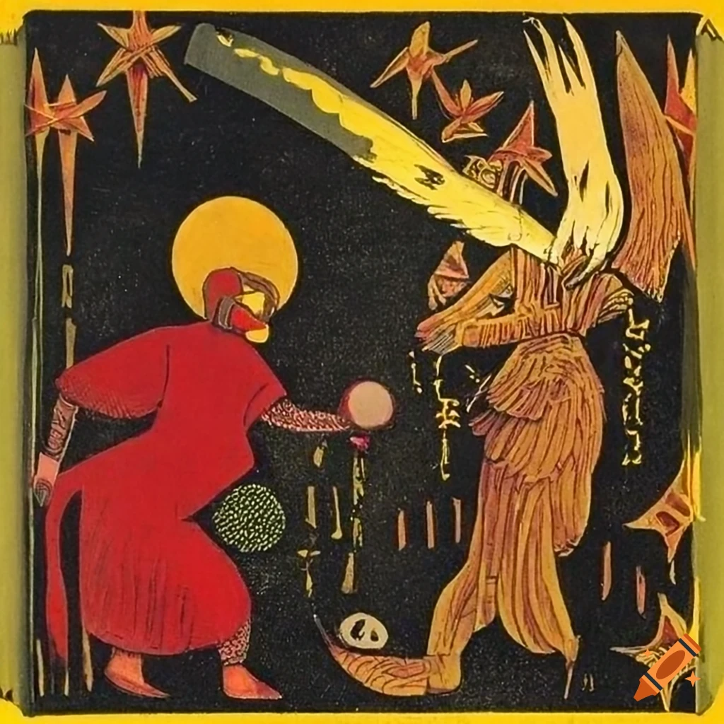 Artistic interpretation of "the fool" tarot card with combined styles ...