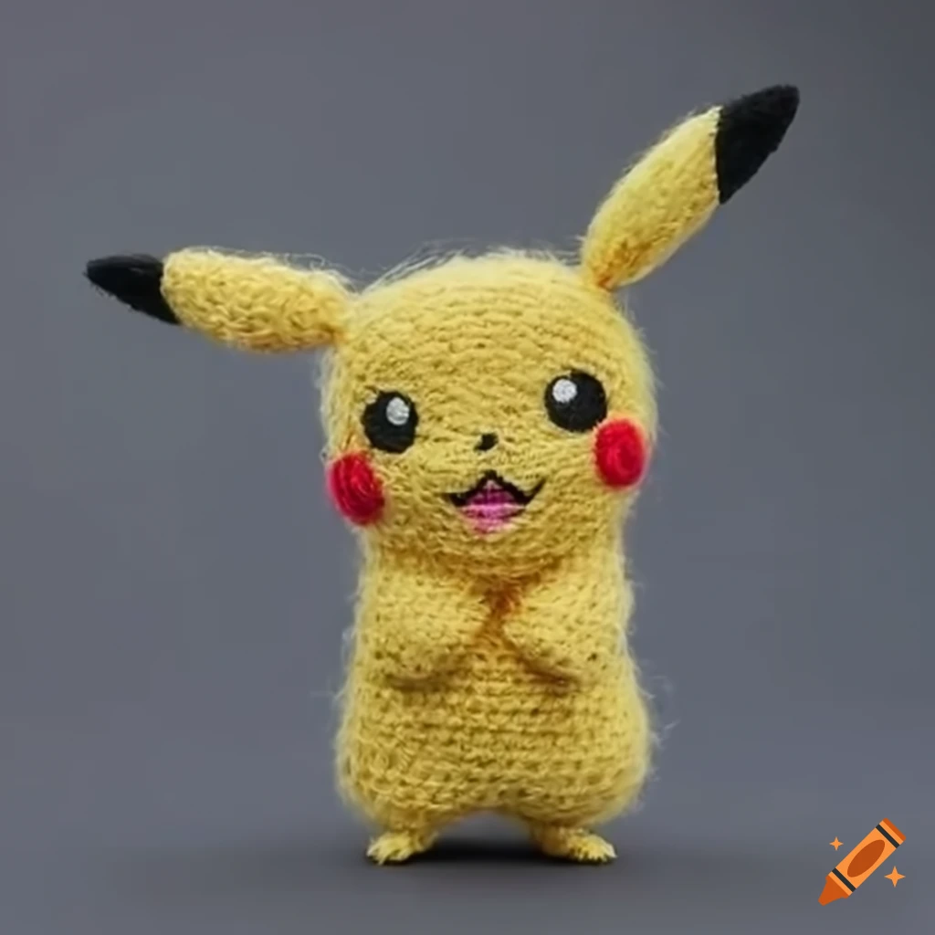 Small pikachu doll made of fiber on Craiyon