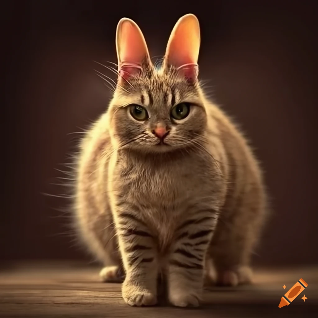 Cat and bunny on Craiyon