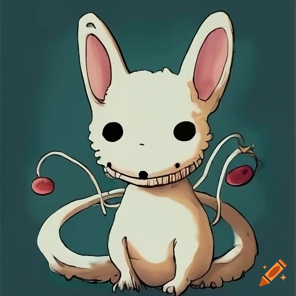 Studio ghibli inspired animal person drawing on Craiyon