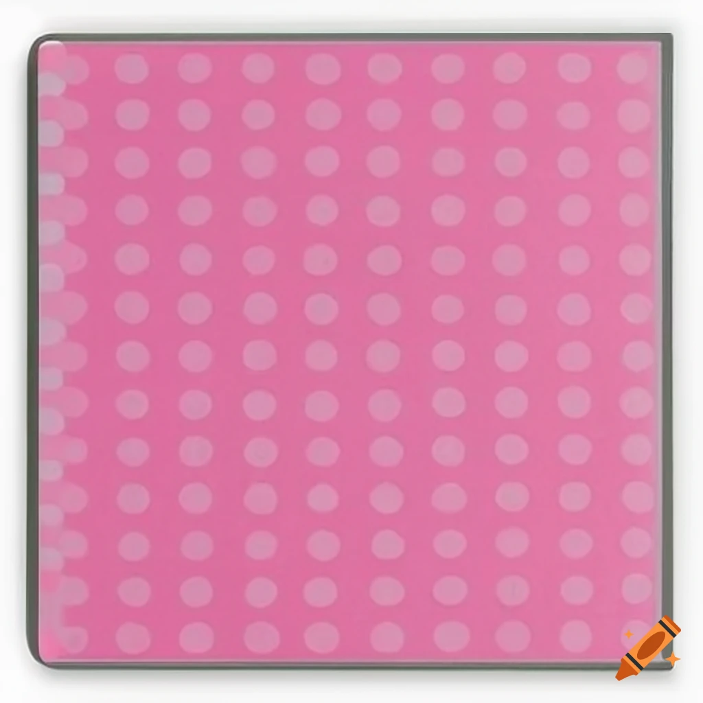 Dotted journal page with pink dots on white background on Craiyon
