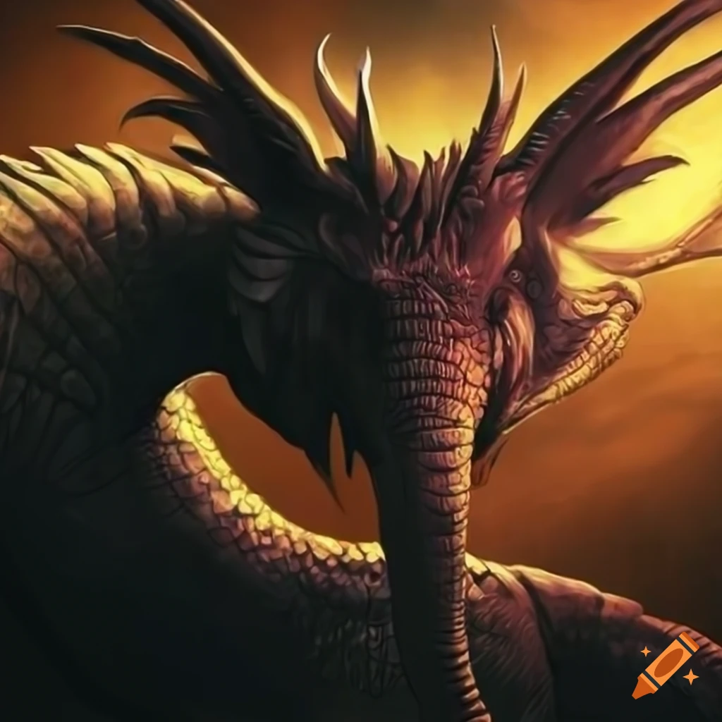 Dragon with elephant head on Craiyon