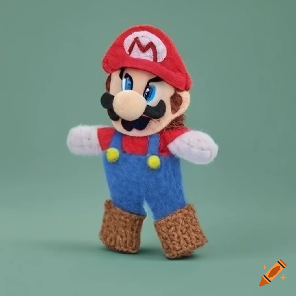 Mario felt puppet on Craiyon