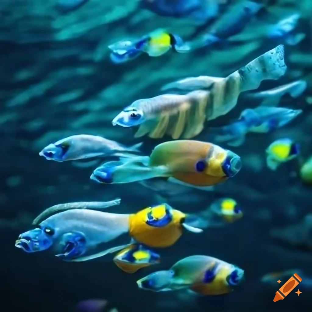 Dive into a mesmerizing underwater world with vibrant exotic fish on ...